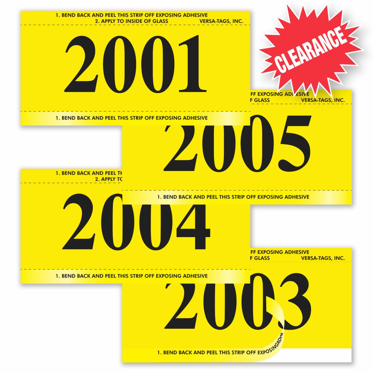 DS-266 Custom Numbered stock Stickers