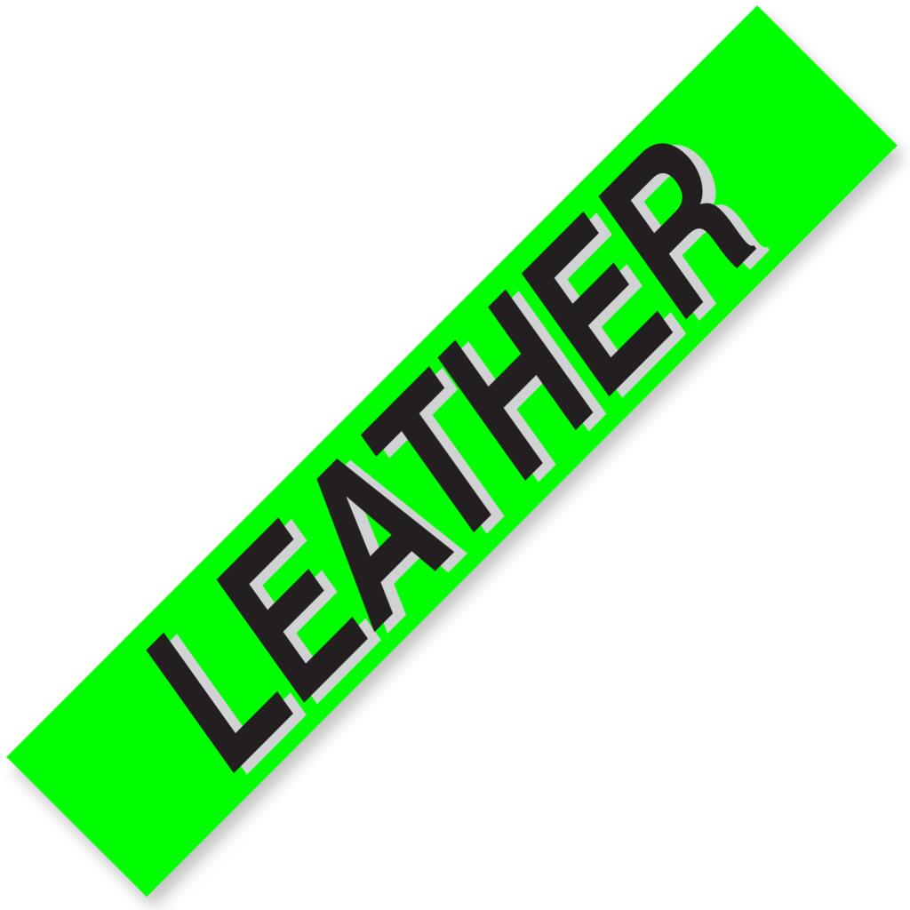 DS-221L3 - LEATHER Windshield Slogan Signs - DS-221L3