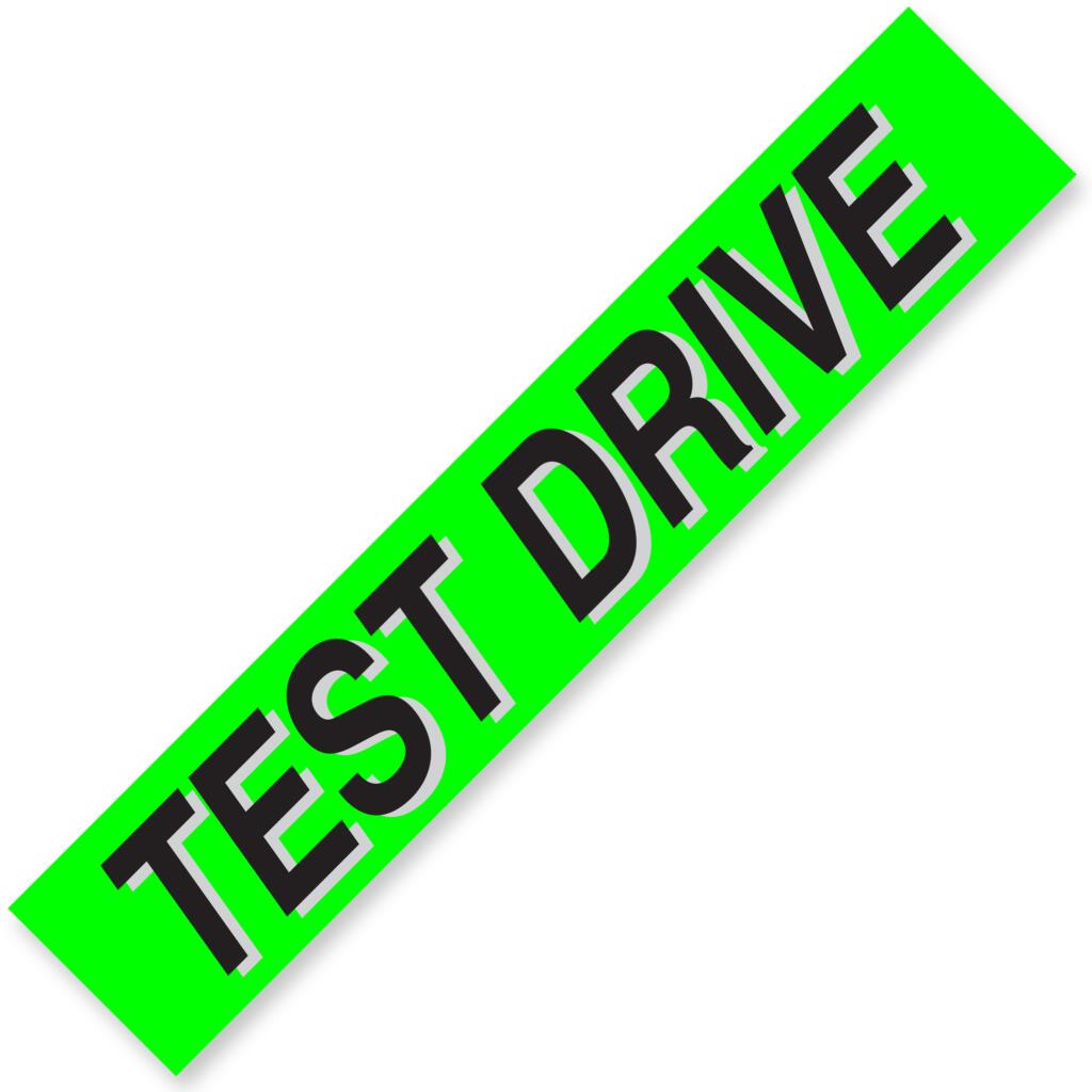 TEST DRIVE Windshield Signs (DS-221T1) - Dealers Supply Company