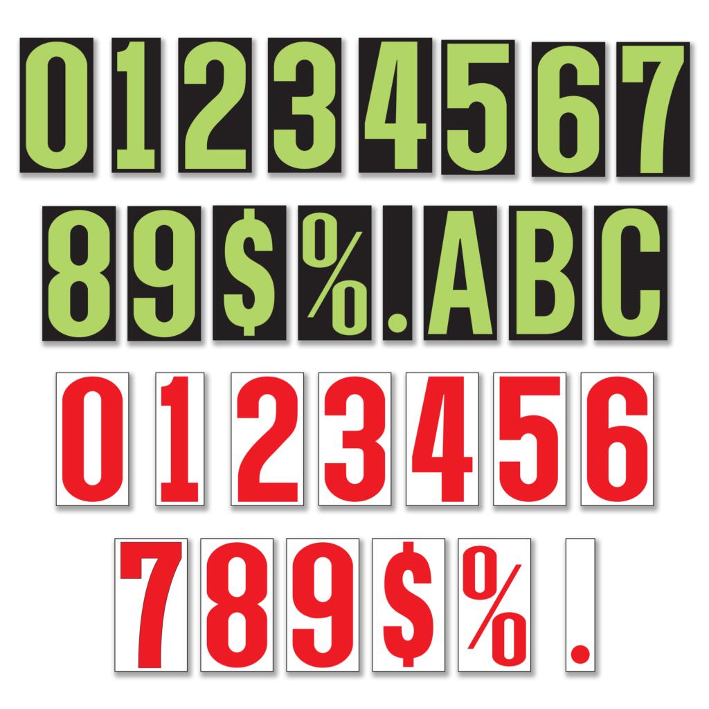 Vehicle Windshield Number Stickers - Dealers Supply Company