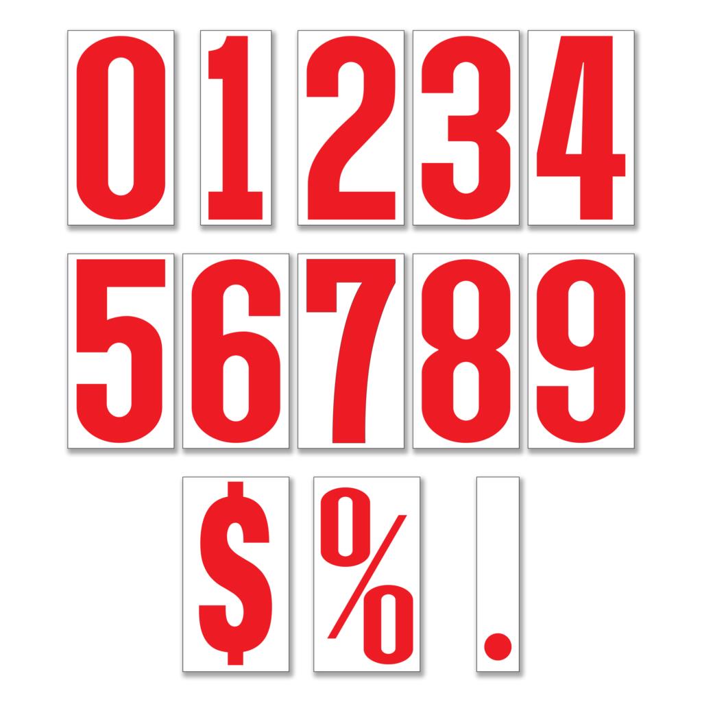 Vehicle Windshield Number Stickers - Dealers Supply Company