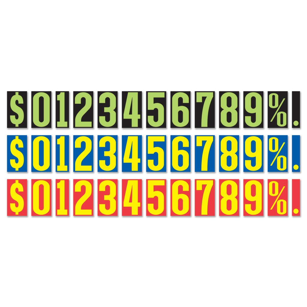 DS-228 Vehicle Windshield Number Stickers - DS-228