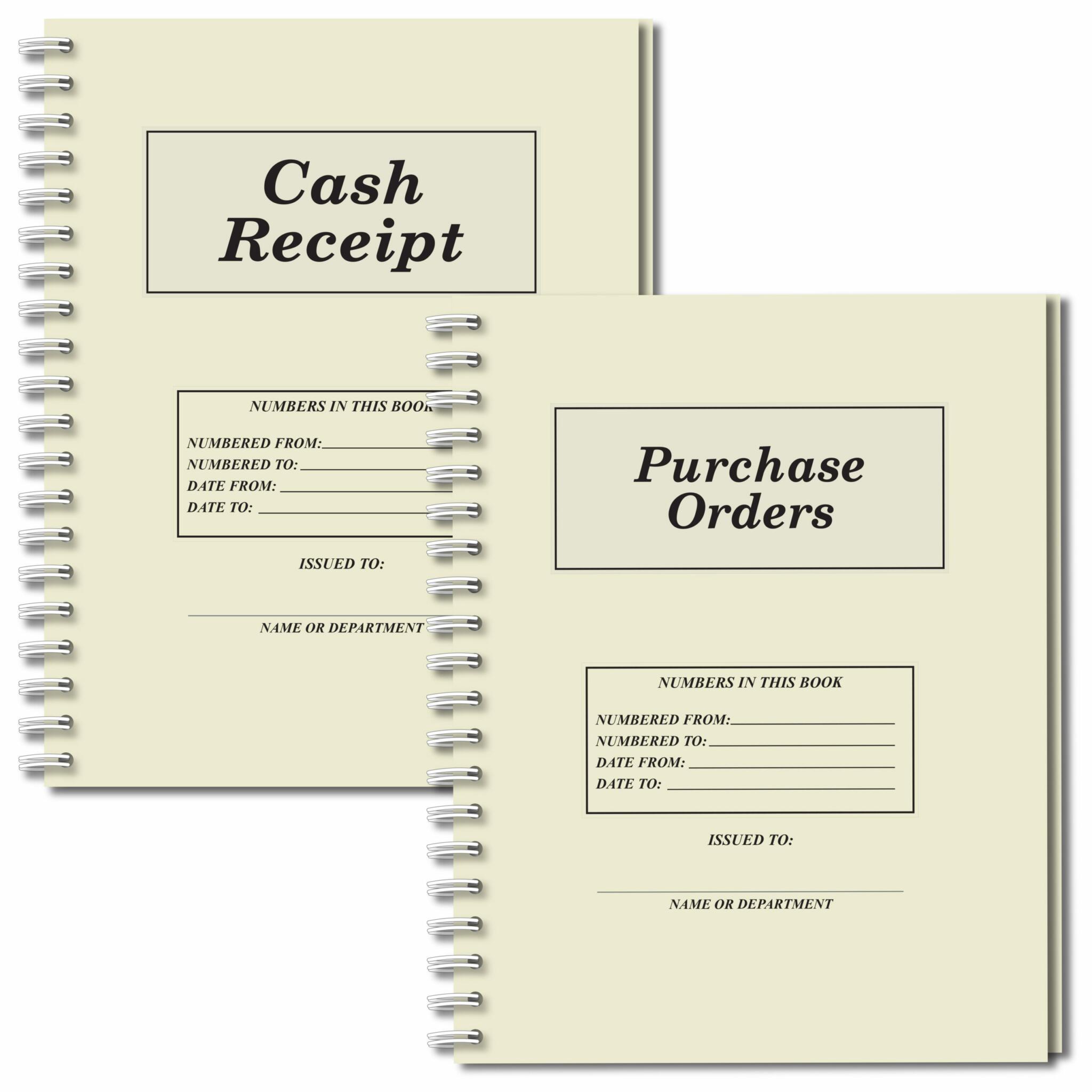 Cash Receipt & Purchase Order Books - Dealers Supply Company