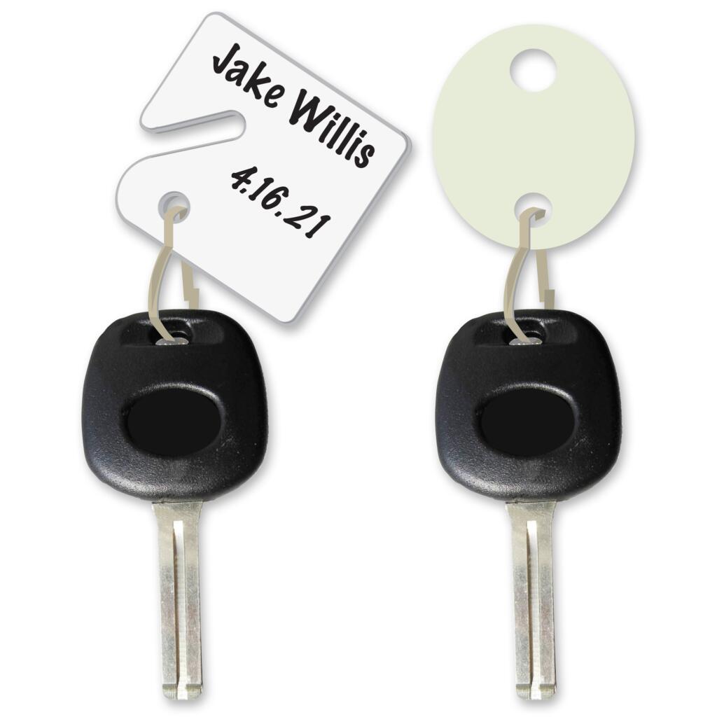 Slotted Hook and Oval Key Tags - Dealers Supply Company