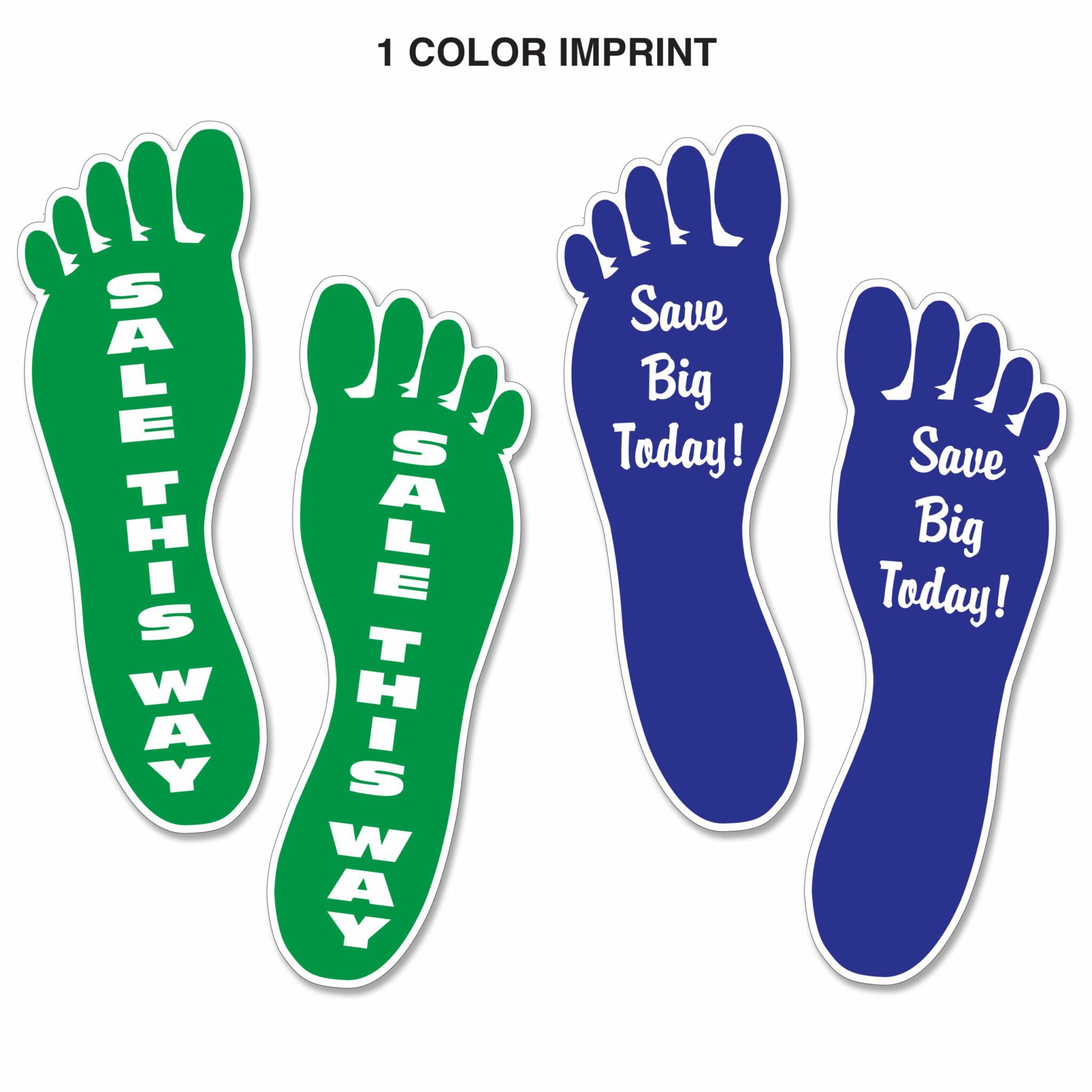 DS-905 Floor Decals - Footprint Shape - DS-905