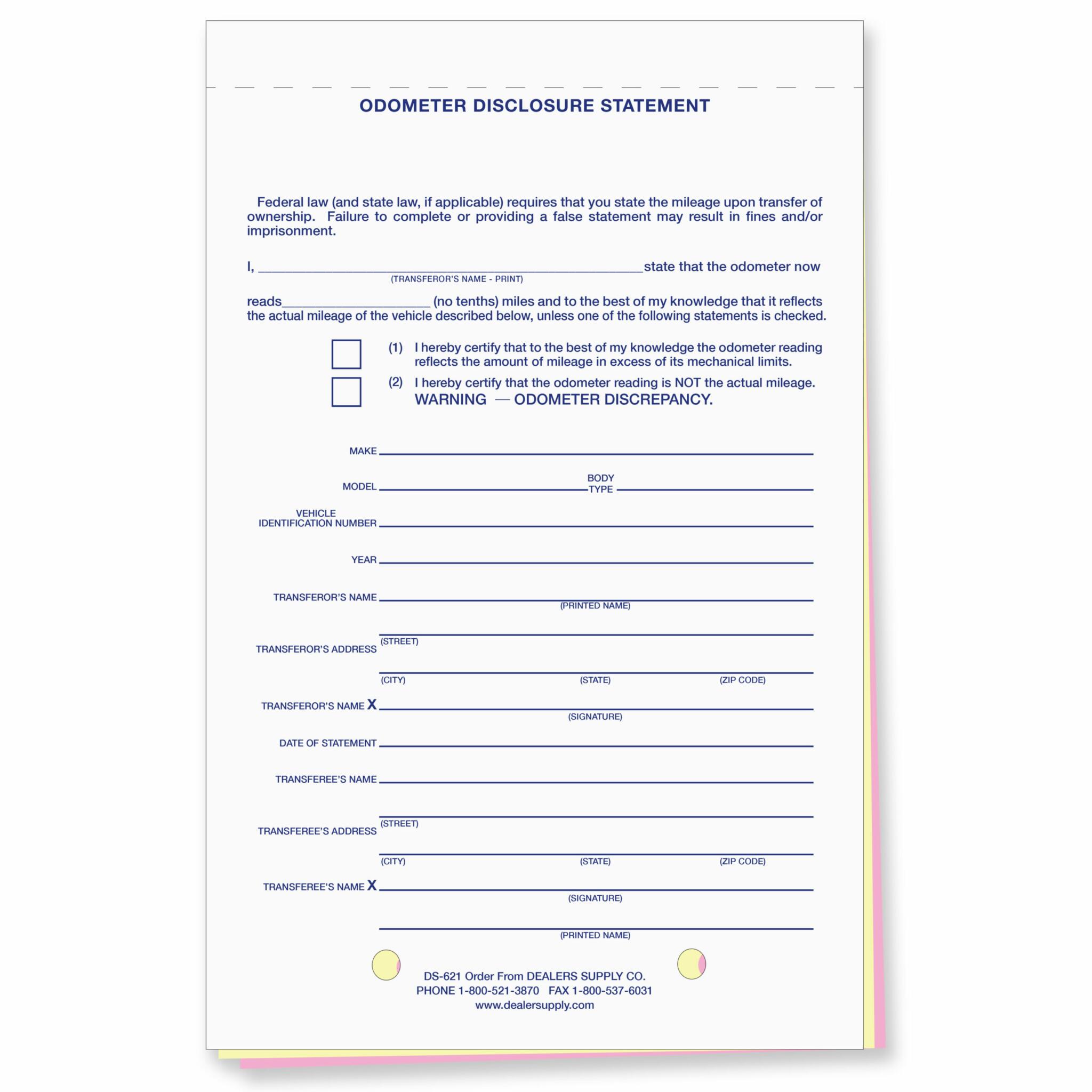 Application For Michigan Title - Dealers Supply Company