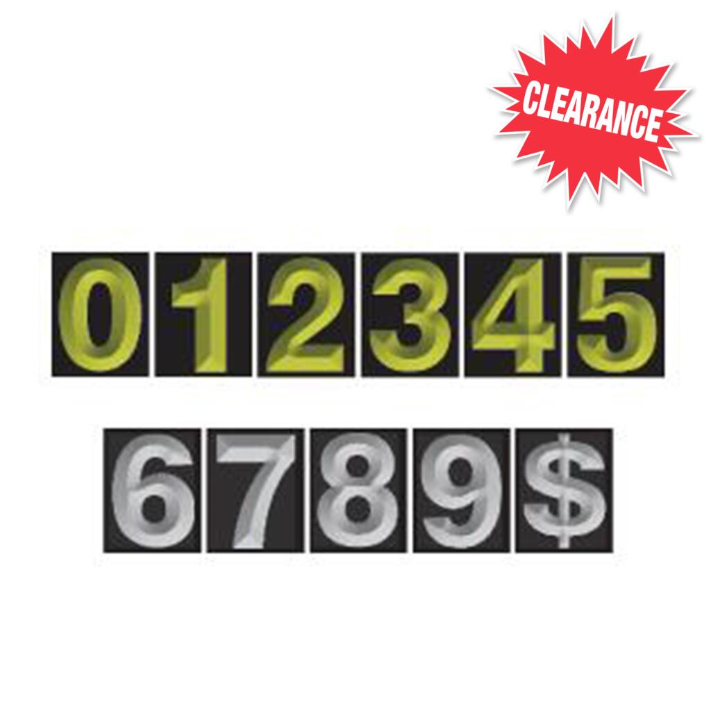 Vehicle Windshield Number Stickers - Dealers Supply Company