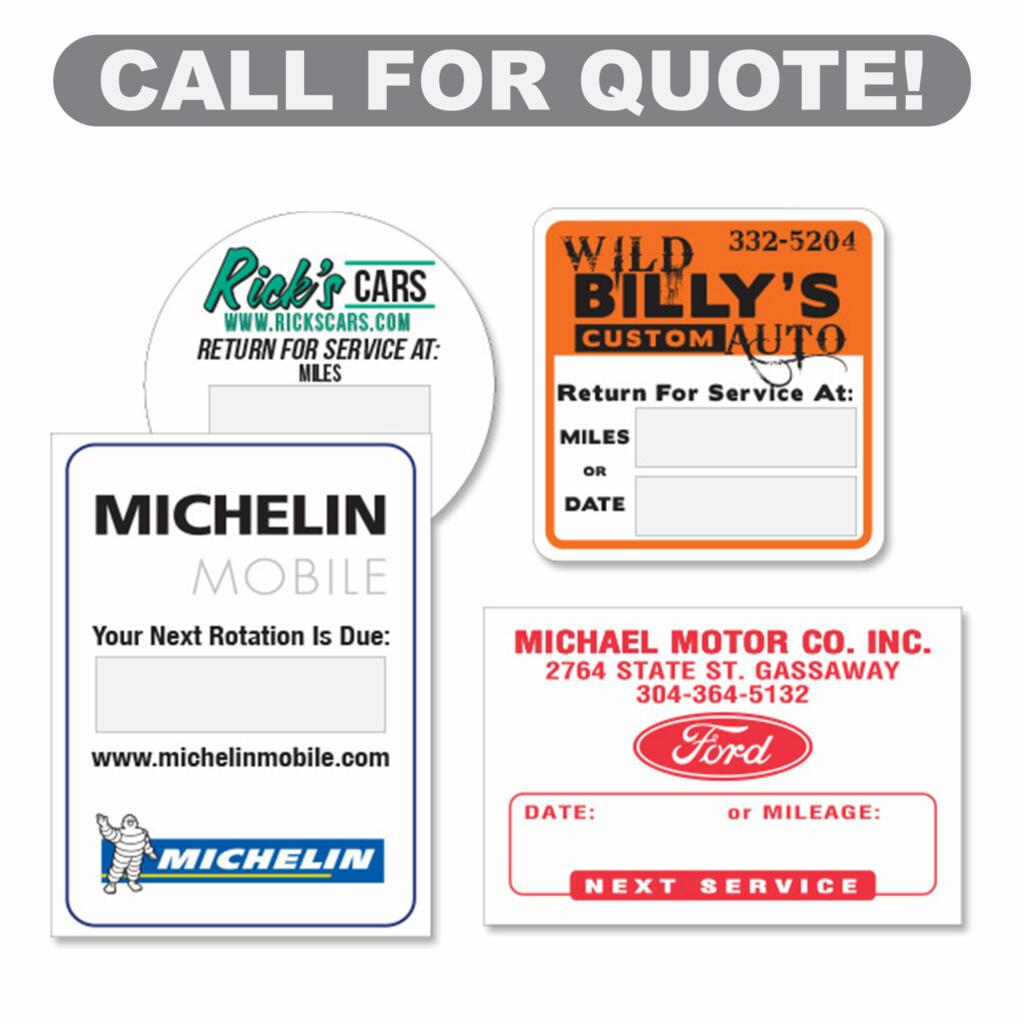 Custom Static Cling Windshield Stickers - Dealers Supply Company