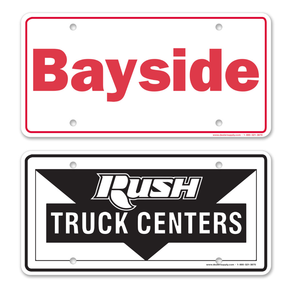 License Plate Billboards (Cardboard)