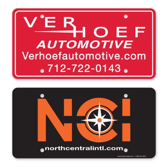 License Plate Billboards (Cardboard)