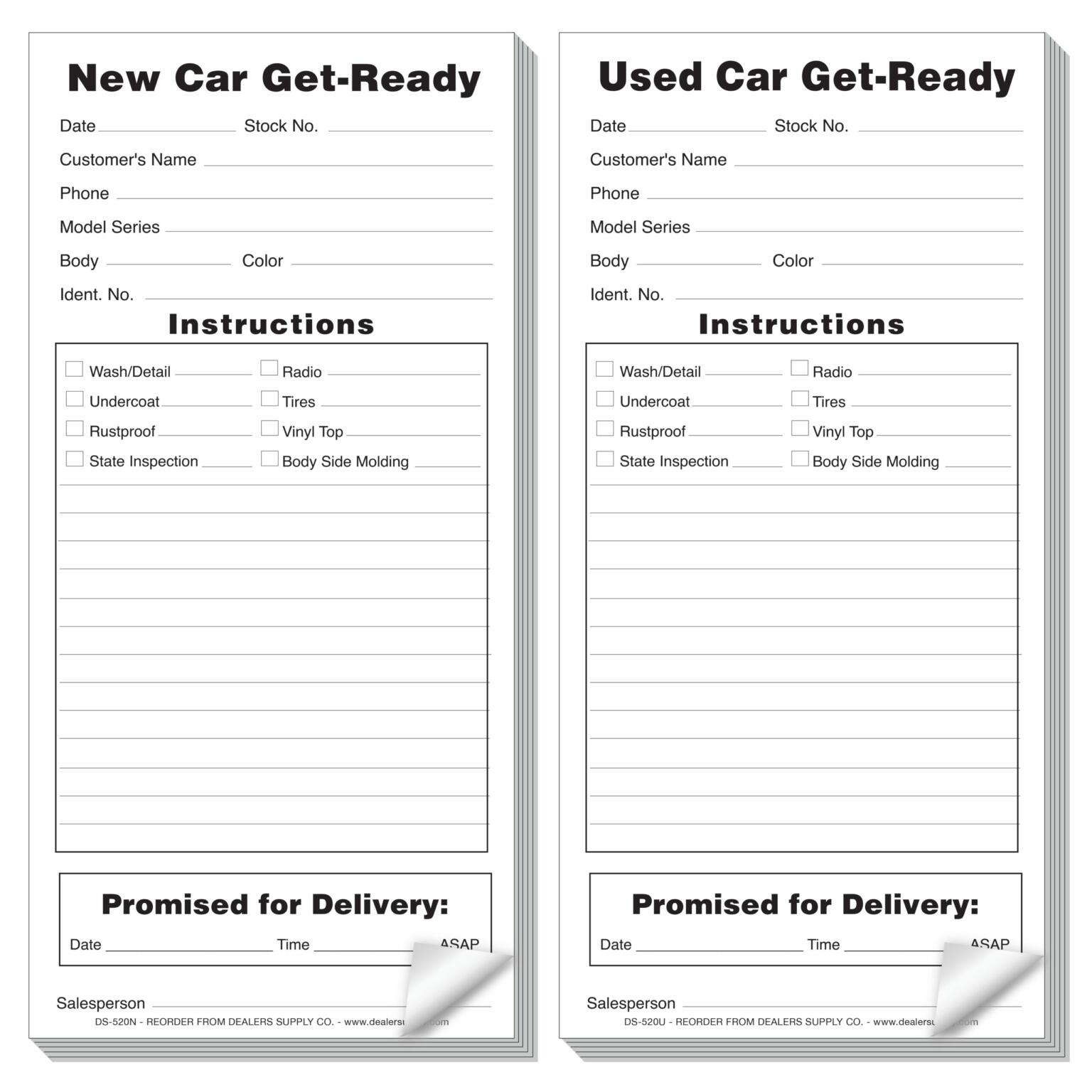 Test Drive Agreement - Dealers Supply Company