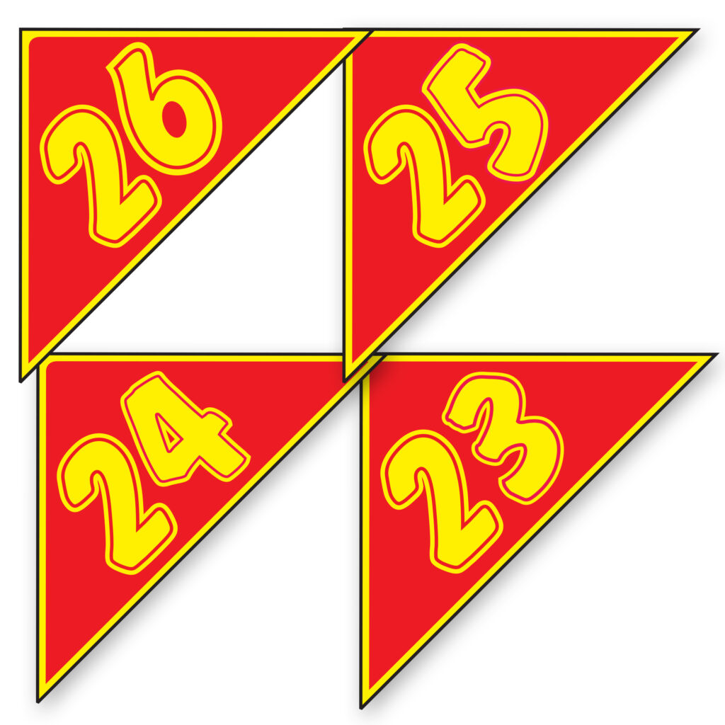 Triangle Year Stickers - Dealers Supply Company