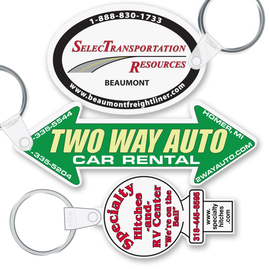 DS-89D-1 Custom Shape Soft Touch Key Fobs-Digital Imprint-1 Side - DS-89D-1