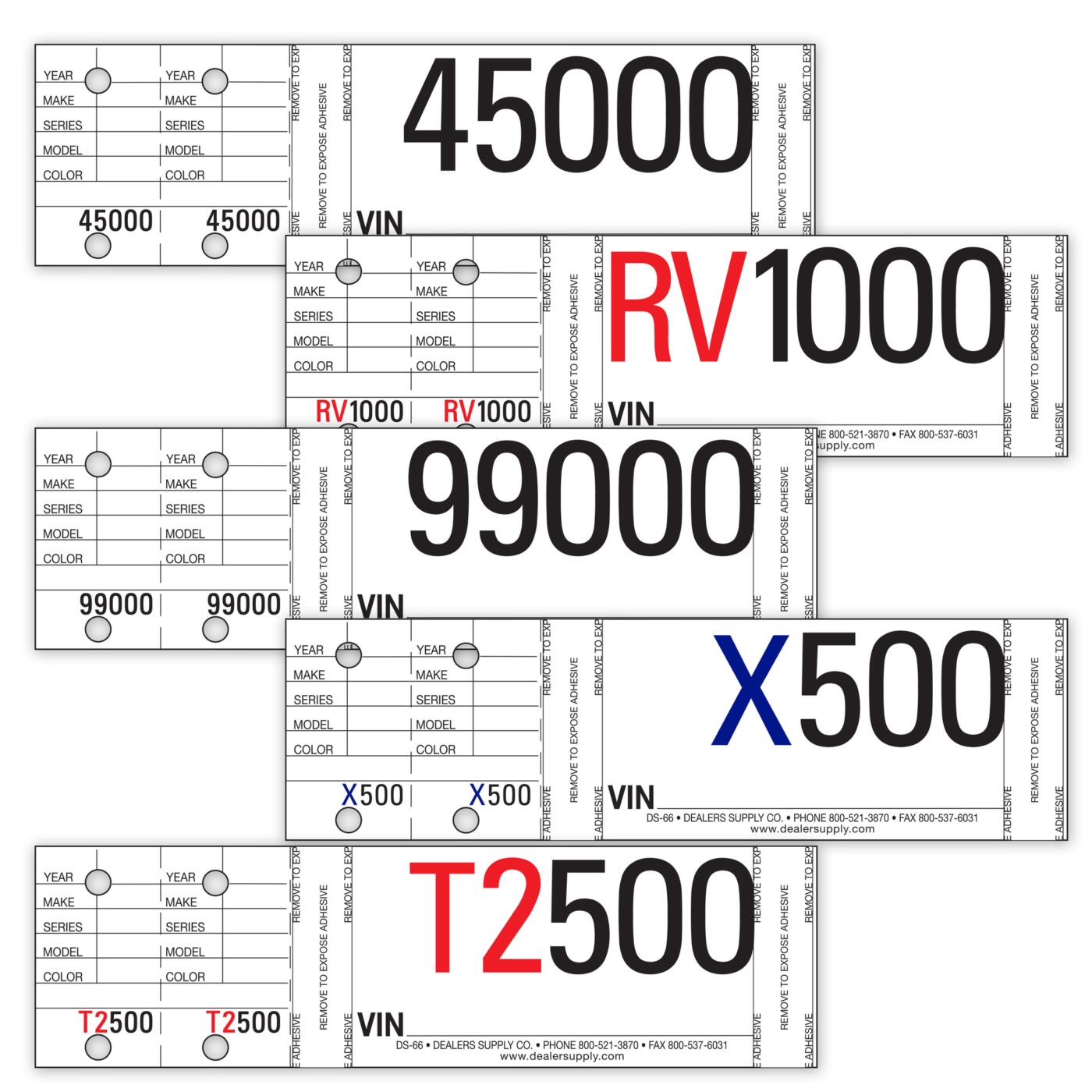 Category: Service Stickers & Tags - Dealers Supply Company