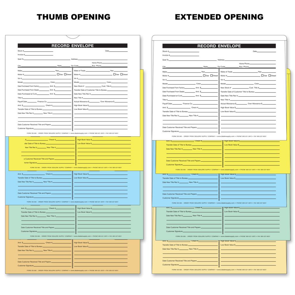 DS-565 Record Envelopes (Simplified)