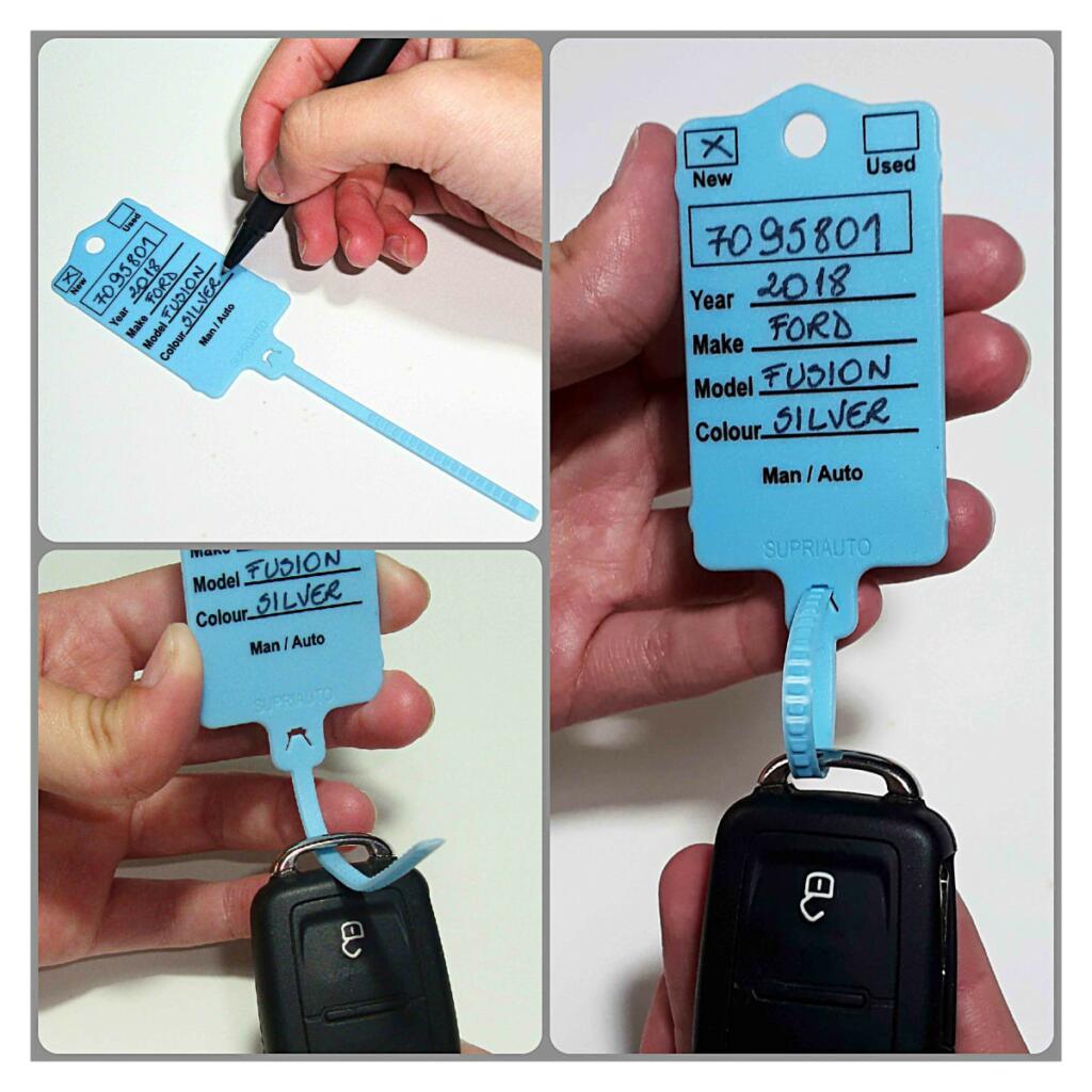 DS-688 Pre-Printed Self Locking Key Tags