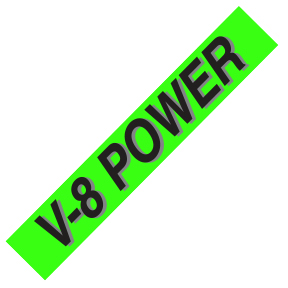 V-8 POWER Windshield Signs (DS-221V5) - Dealers Supply Company