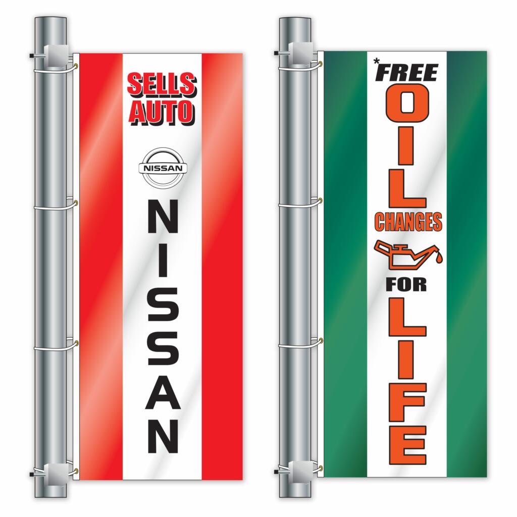 Double Face Flags-2 Color (DS-881-2) - Dealers Supply Company