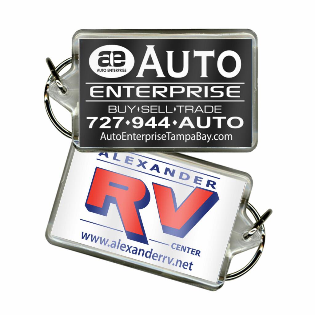 DS-14 Clear Acrylic Key Fobs