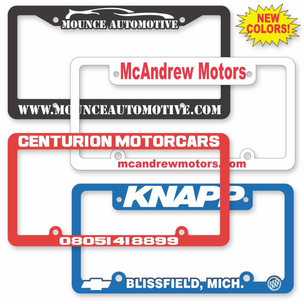 License Plate Frames (Embossed)