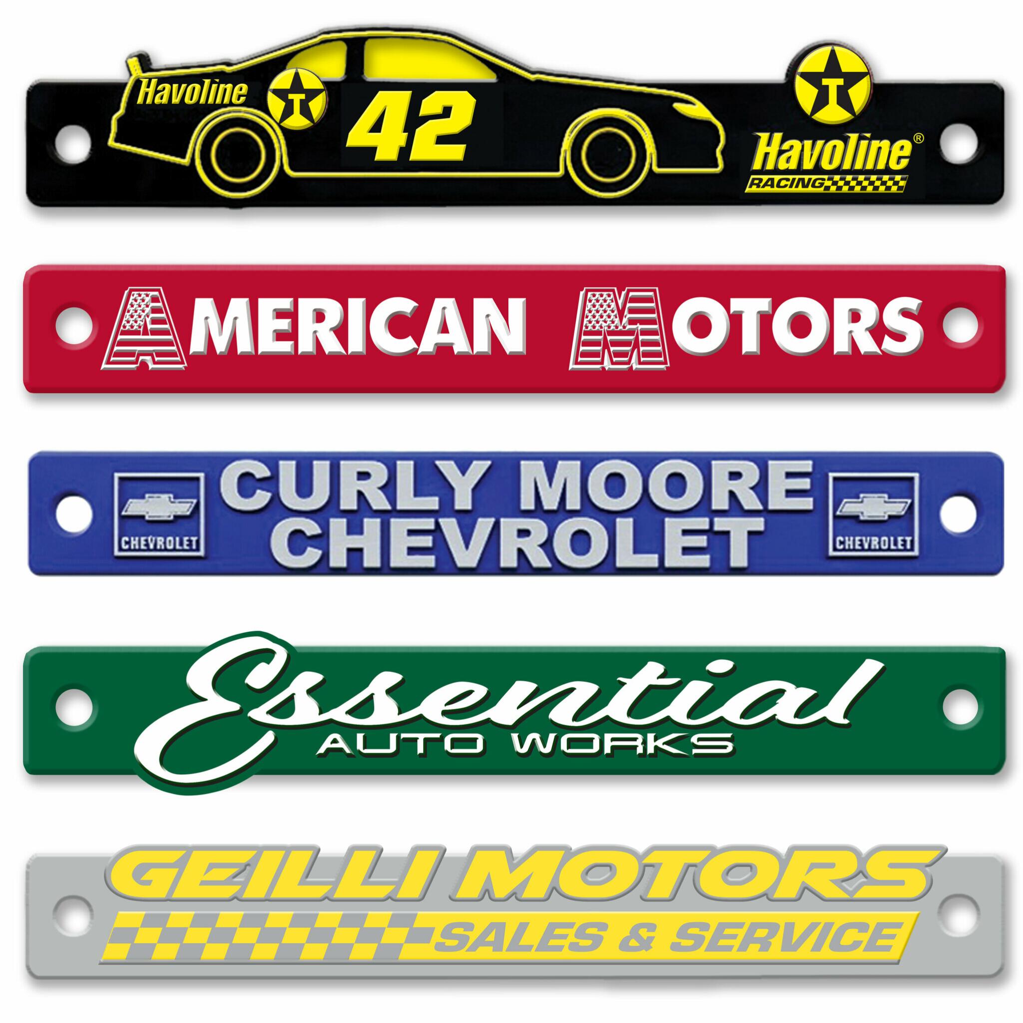 License Plate Badges - Dealers Supply Company