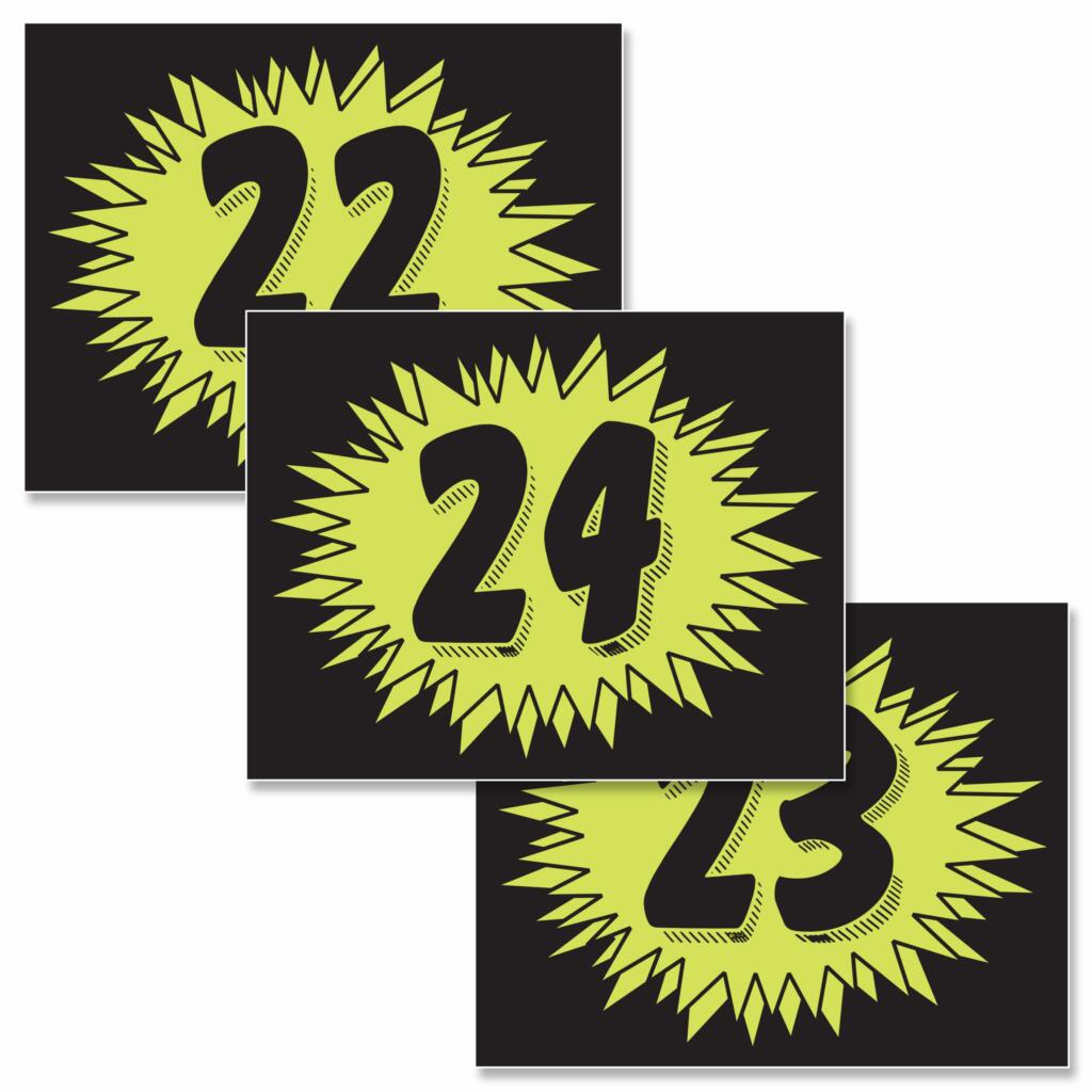 Yearly Explosion Stickers (DS-307) - Dealers Supply Company