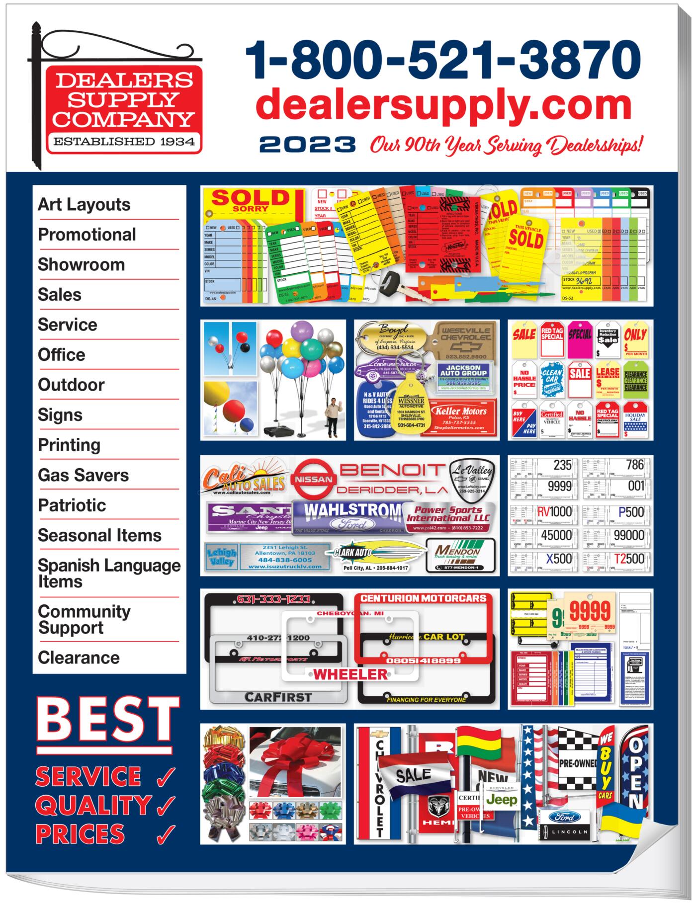 Request A Catalog - Dealers Supply Company