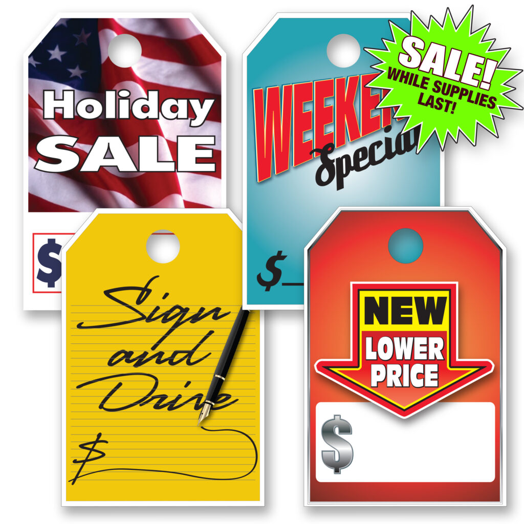 Rear View Mirror Tags - Full Color