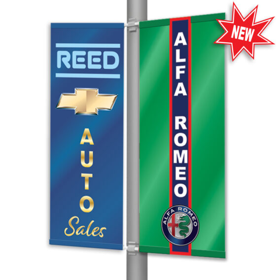 Custom Vinyl Pole Banners - Dealers Supply Company