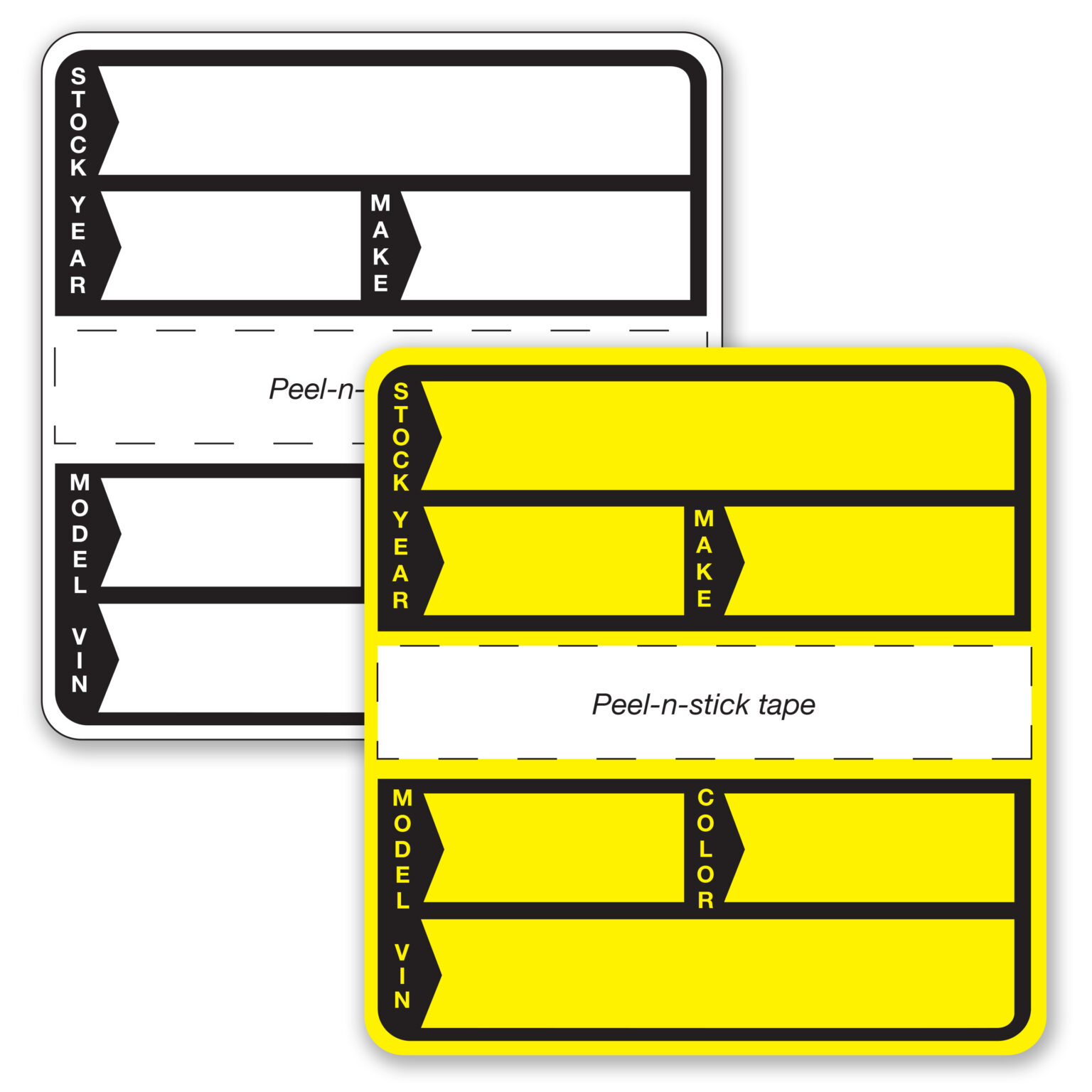 DS-111 Plastic Stock Stickers