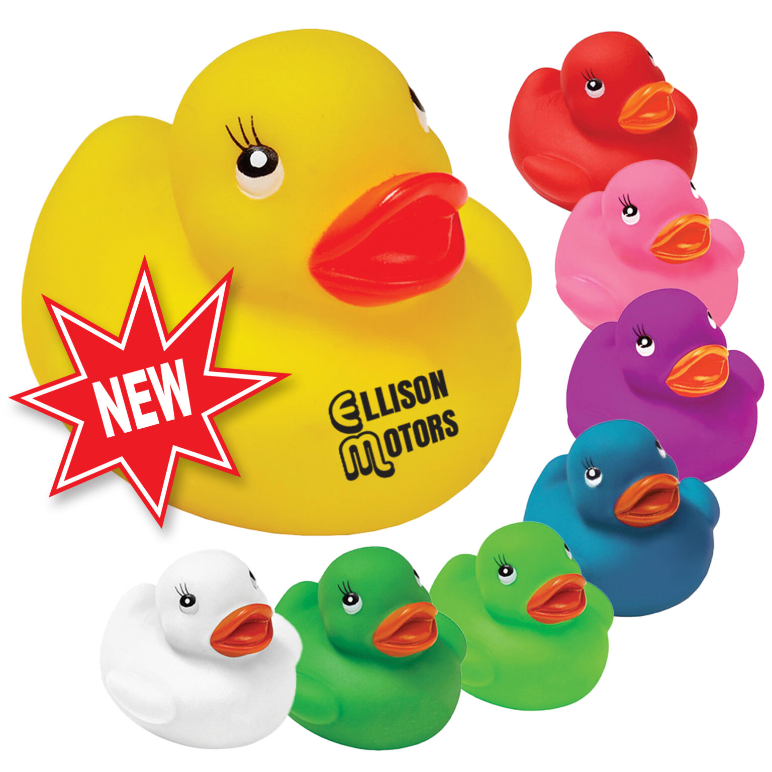 Colorful Rubber Ducks - Dealers Supply Company