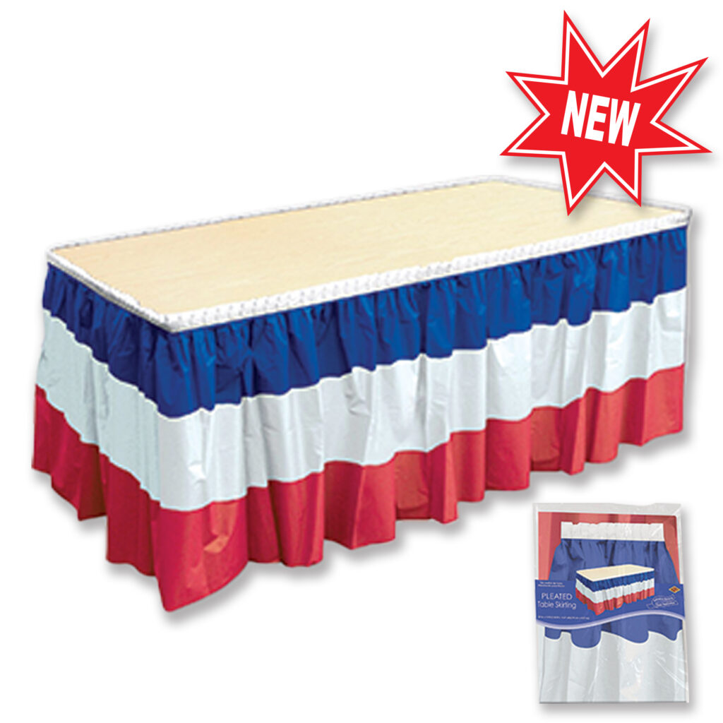 Patriotic Table Skirting - Dealers Supply Company